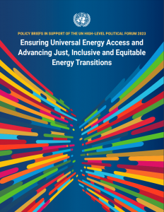 Ensuring Universal Energy Access and Advancing Just, Inclusive and ...